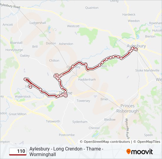 110 Route: Schedules, Stops & Maps - Ickford (Updated)