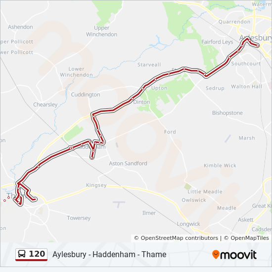 120 Route: Schedules, Stops & Maps - Thame (Updated)