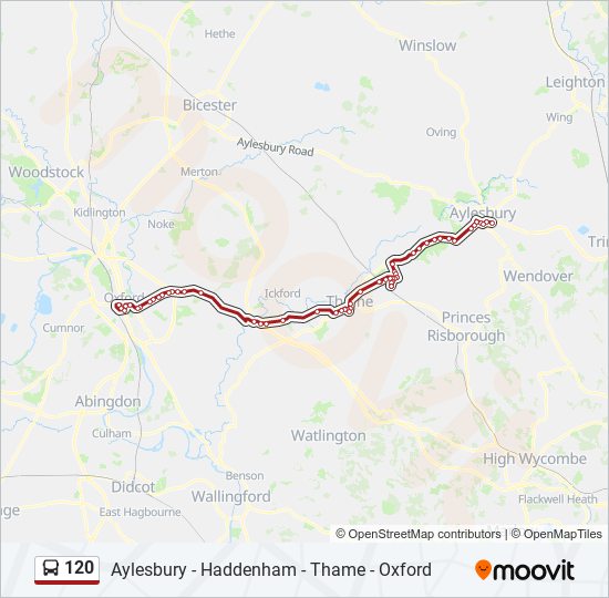120 Route: Schedules, Stops & Maps - Oxford City Centre (Updated)