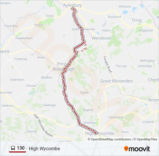 130 Route: Schedules, Stops & Maps - High Wycombe (Updated)