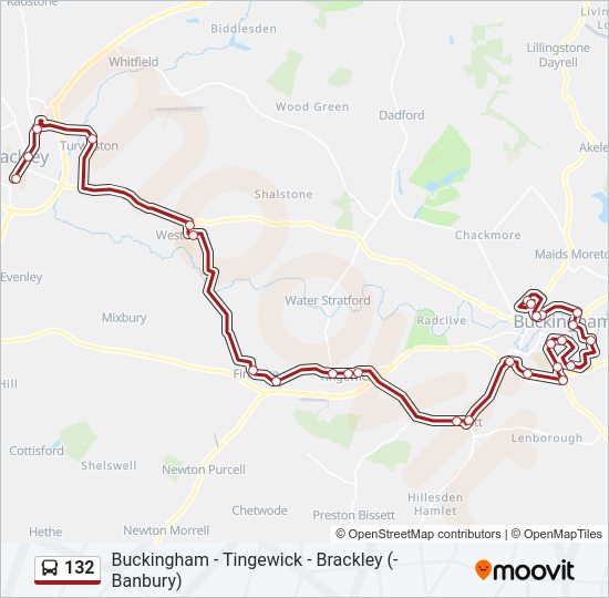 132 Route: Schedules, Stops & Maps - Buckingham (Updated)