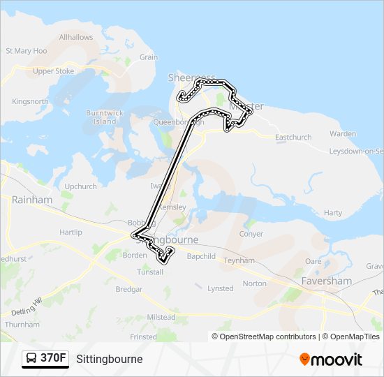 370f Route: Schedules, Stops & Maps - Sittingbourne (Updated)