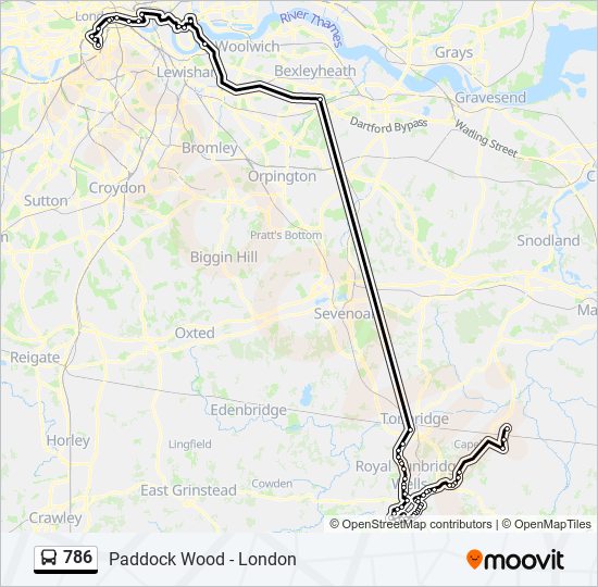 786 Route: Schedules, Stops & Maps - Millbank (Updated)