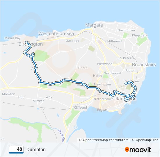 48 Route: Schedules, Stops & Maps - Dumpton (Updated)