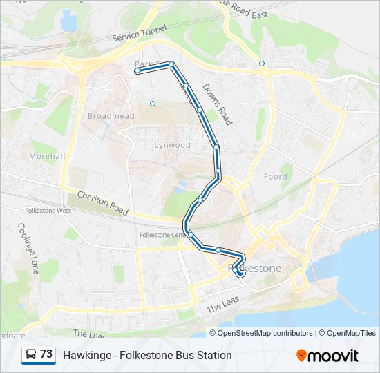 73 Route: Schedules, Stops & Maps - Folkestone (Updated)