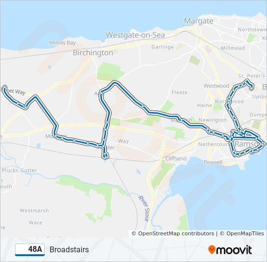 48a Route: Schedules, Stops & Maps - Broadstairs (Updated)