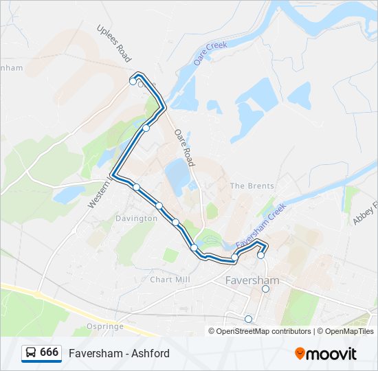 666 Route: Schedules, Stops & Maps - Faversham (Updated)