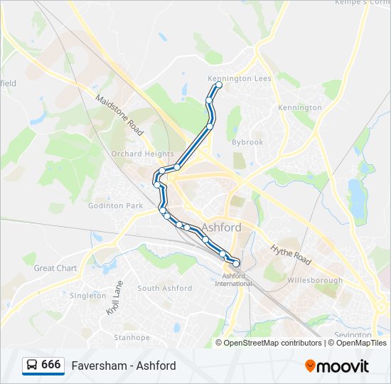 666 Route: Schedules, Stops & Maps - Eureka Park (Updated)