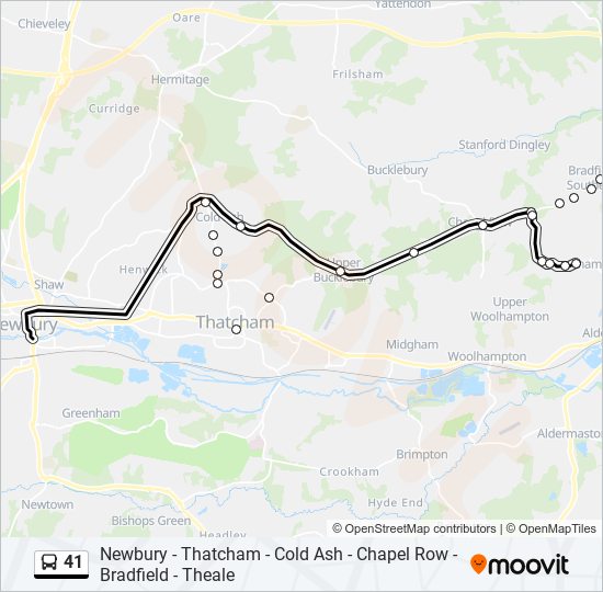 41 Route: Schedules, Stops & Maps - Beenham (Updated)