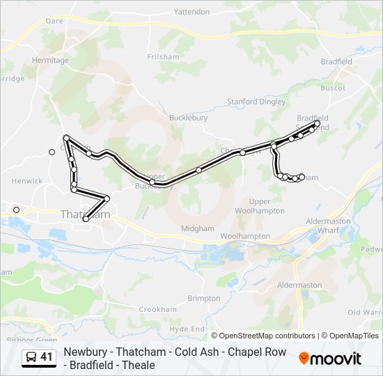 41 Route: Schedules, Stops & Maps - Beenham (Updated)