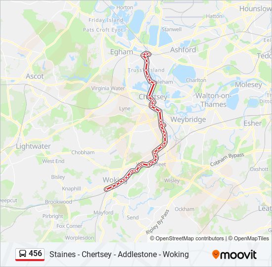 456 Route: Schedules, Stops & Maps - Woking (Updated)