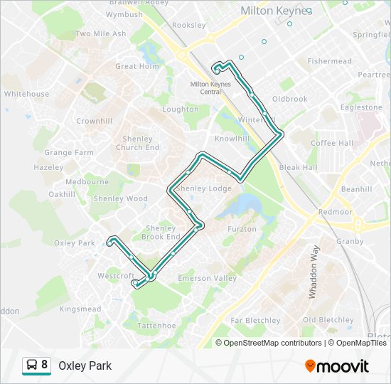 8 Route: Schedules, Stops & Maps - Oxley Park (Updated)