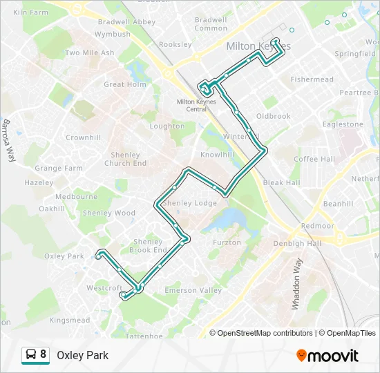 8 Route: Schedules, Stops & Maps - Oxley Park (Updated)