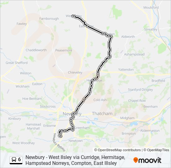 6 Route: Schedules, Stops & Maps - Wash Common (Updated)