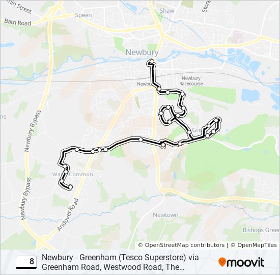 8 Route: Schedules, Stops & Maps - Wash Common (Updated)