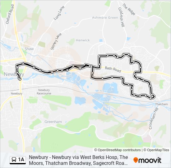 1a Route: Schedules, Stops & Maps - Newbury (Updated)