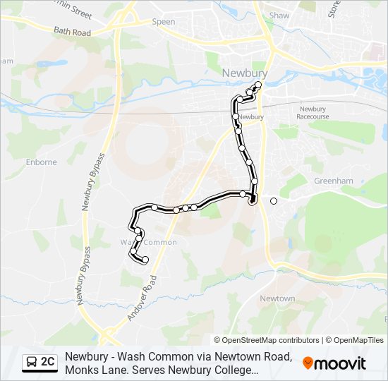 2c Route: Schedules, Stops & Maps - Wash Common (Updated)