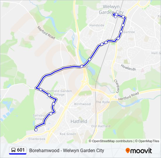 601 Route Schedules Stops Maps Hatfield Business Park Updated 601 Route Schedules Stops Maps Hatfield Business Park Updated