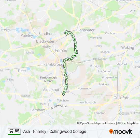 85 Route: Schedules, Stops & Maps - Old Dean (Updated)