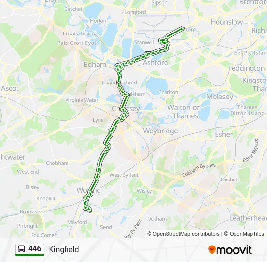 446 Route: Schedules, Stops & Maps - Kingfield (Updated)