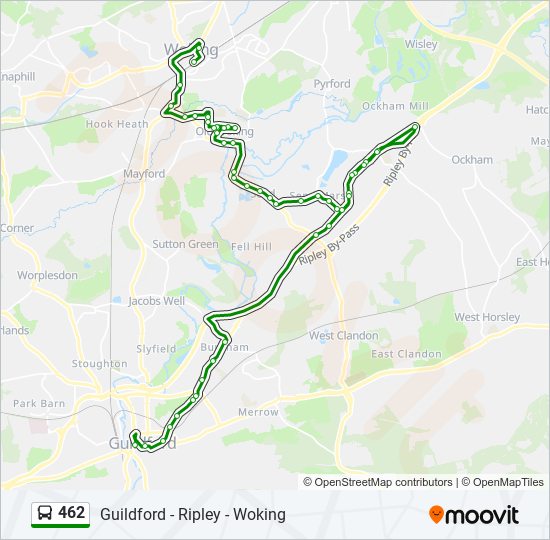 462 Route: Schedules, Stops & Maps - Woking (Updated)