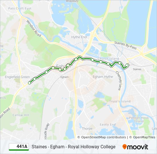 441a Route: Schedules, Stops & Maps - Englefield Green (Updated)