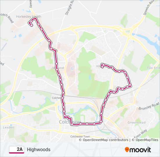 2a Route: Schedules, Stops & Maps - Highwoods (Updated)