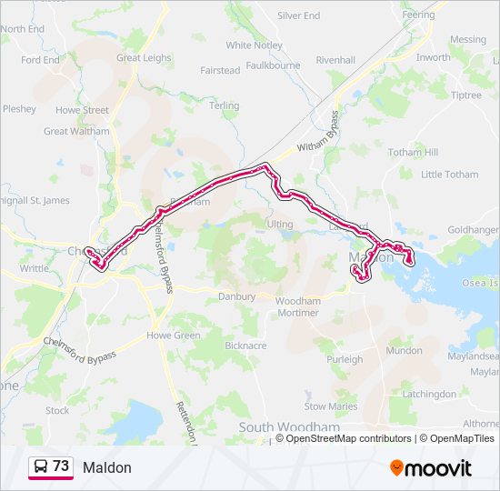 73 Route: Schedules, Stops & Maps - Maldon (Updated)