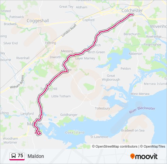 75 Route: Schedules, Stops & Maps - Maldon (Updated)