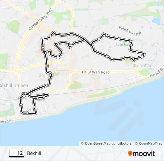 12 Route: Schedules, Stops & Maps - Bexhill (Updated)
