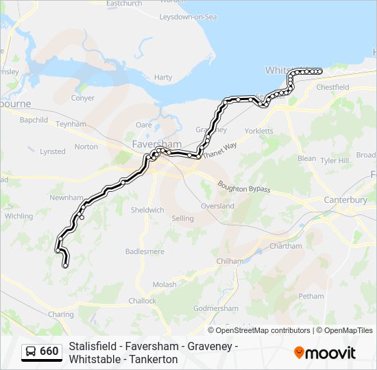 660 Route: Schedules, Stops & Maps - Stalisfield (Updated)