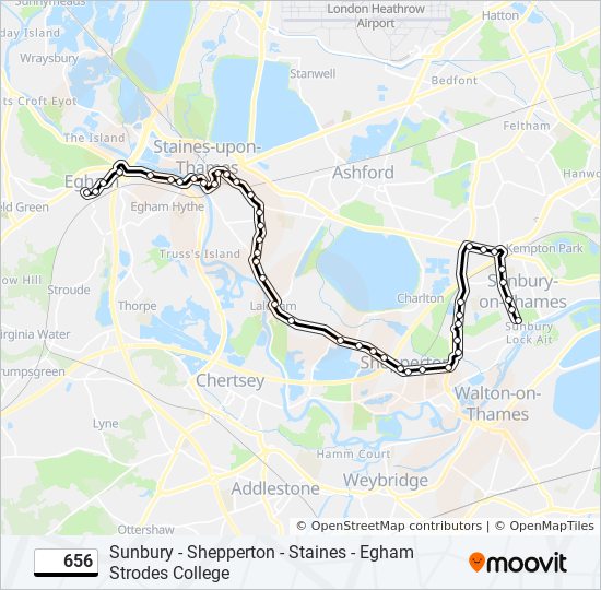656 Route: Schedules, Stops & Maps - Sunbury (Updated)