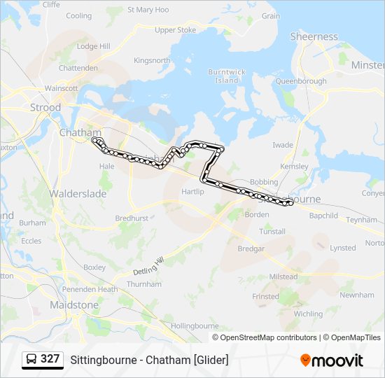 327 Route: Schedules, Stops & Maps - Gillingham (Updated)