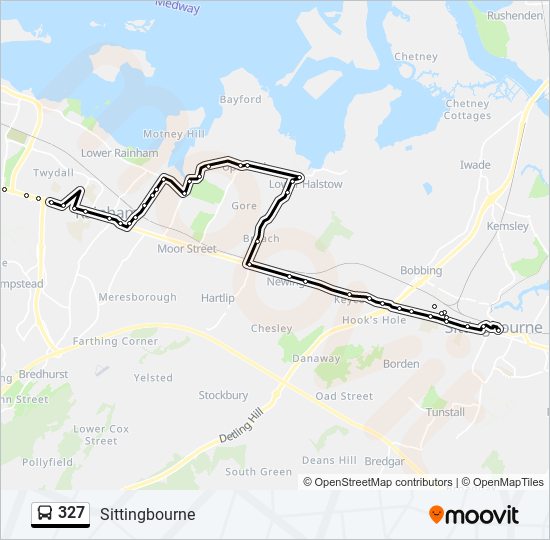 327 Route: Schedules, Stops & Maps - Sittingbourne (Updated)
