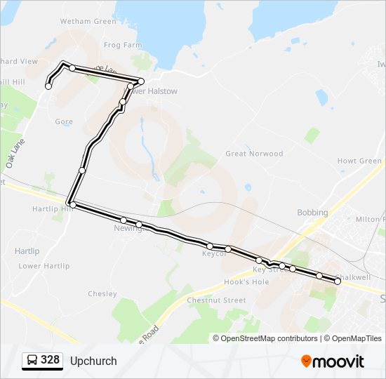 328 Route: Schedules, Stops & Maps - Upchurch (Updated)