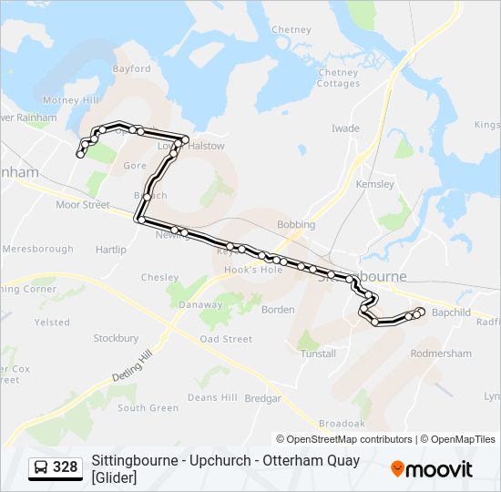 328 Route: Schedules, Stops & Maps - Otterham Quay (Updated)