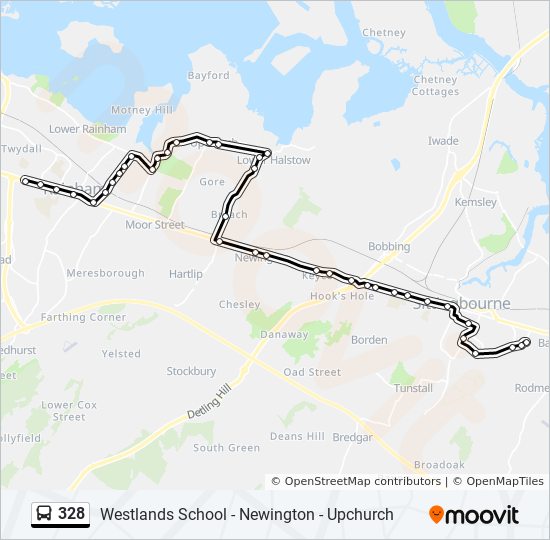 328 Route: Schedules, Stops & Maps - Rainham (Updated)