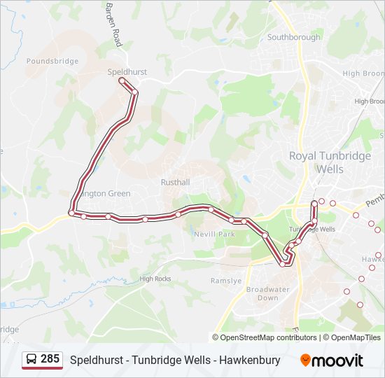 285 Route: Schedules, Stops & Maps - Speldhurst (Updated)