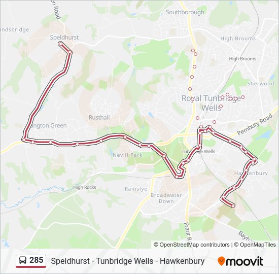 285 Route: Schedules, Stops & Maps - Speldhurst (Updated)