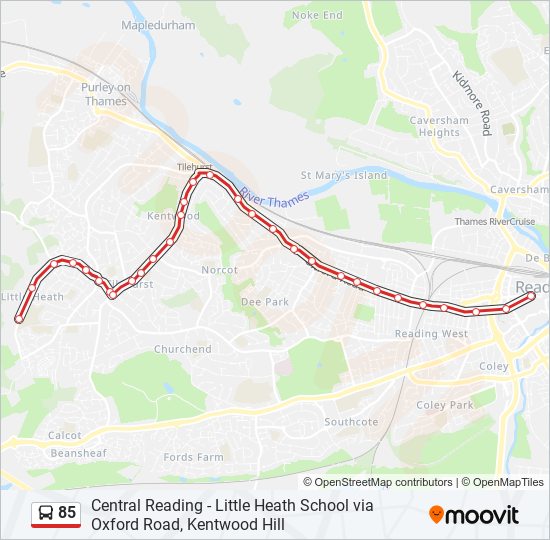 85 Route Schedules Stops Maps Little Heath Updated 85 Route Schedules Stops Maps Little Heath Updated