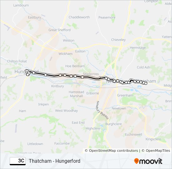 3c Route: Schedules, Stops & Maps - Thatcham (Updated)