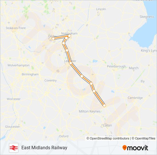 east midlands railway Route: Schedules, Stops & Maps - Derby (Updated)