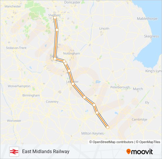 east midlands railway Route: Schedules, Stops & Maps - Bedford (Updated)