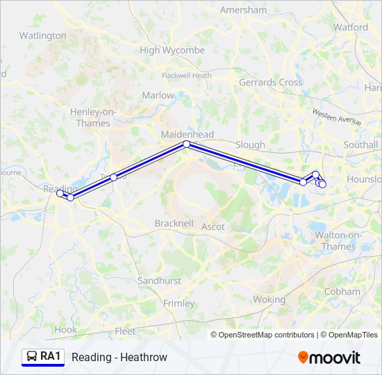 ra1 Route: Schedules, Stops & Maps - Heathrow Airport (Updated)