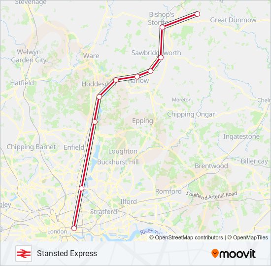 stansted express Route: Schedules, Stops & Maps - Stansted Airport ...
