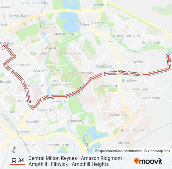 34 Route: Schedules, Stops & Maps - Magna Park (Updated)
