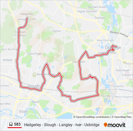 583 Route: Schedules, Stops & Maps - Hedgerley (Updated)