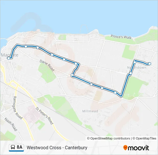 8A Route: Schedules, Stops & Maps - Margate (Updated)