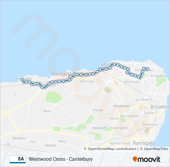 8a Route: Schedules, Stops & Maps - Minnis Bay (Updated)