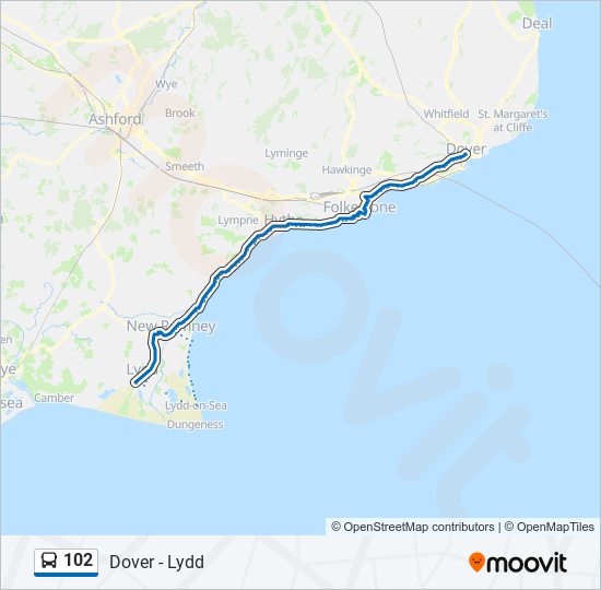 102 Route: Schedules, Stops & Maps - Lydd (Updated)